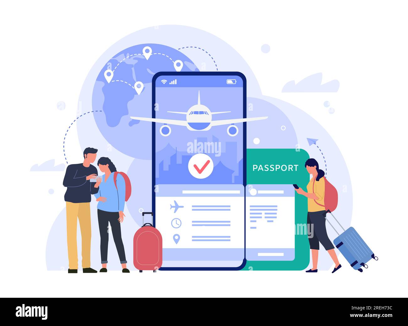 Cartoon travel ticket hi-res stock photography and images - Alamy