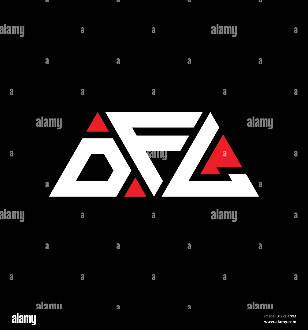DFL triangle letter logo design with triangle shape. DFL triangle logo ...