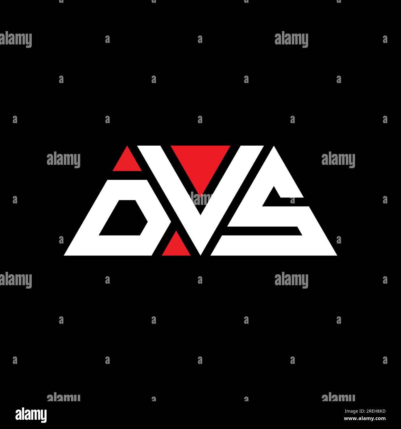 DVS triangle letter logo design with triangle shape. DVS triangle logo ...