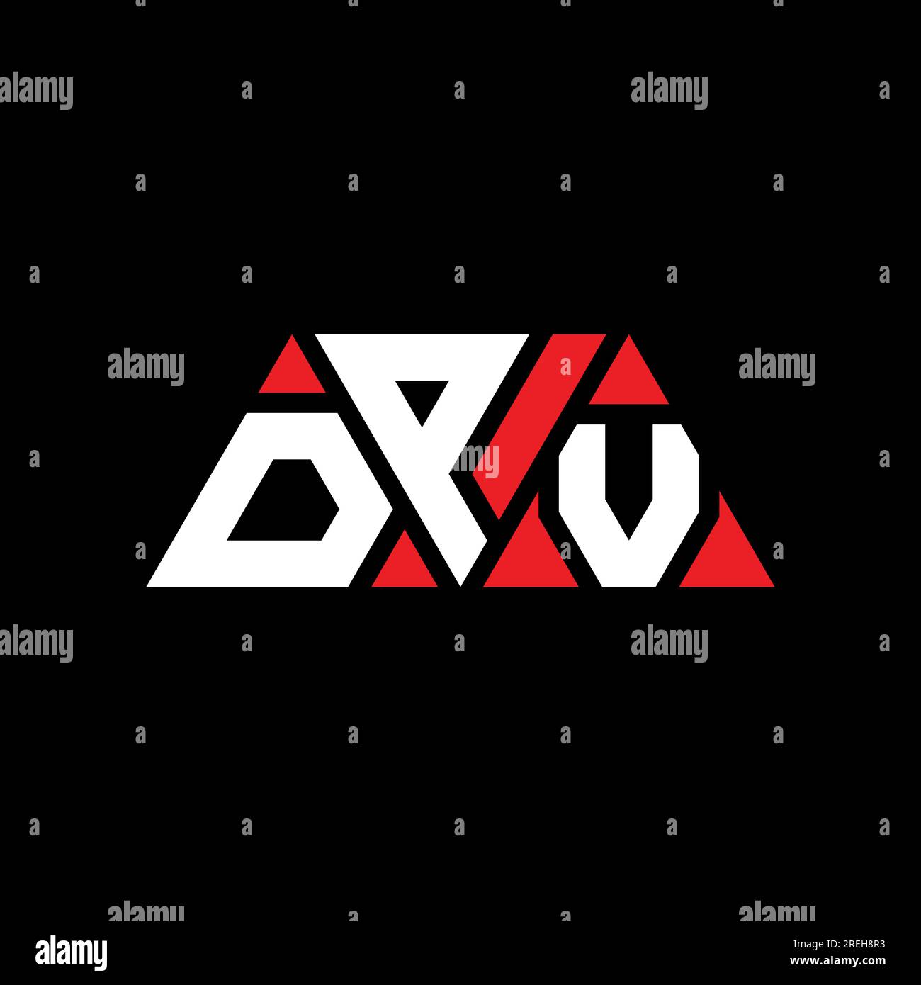 DPV triangle letter logo design with triangle shape. DPV triangle logo ...