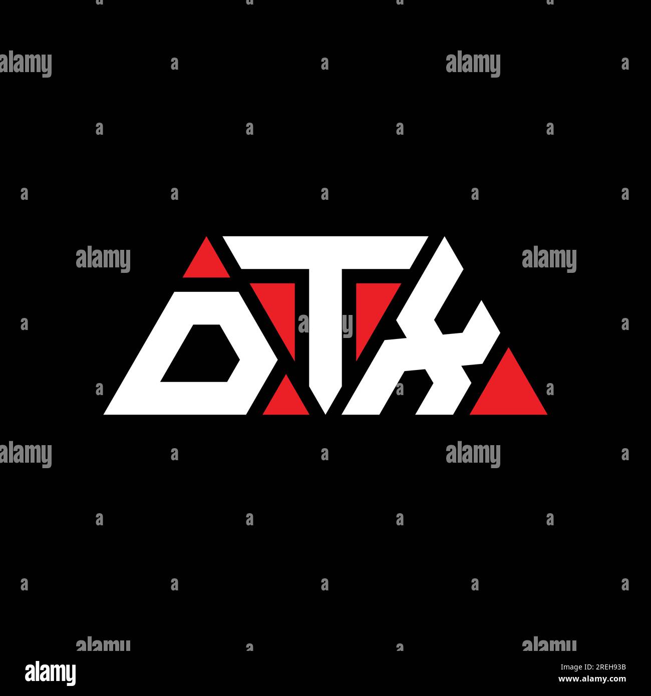 DTX triangle letter logo design with triangle shape. DTX triangle logo design monogram. DTX ...