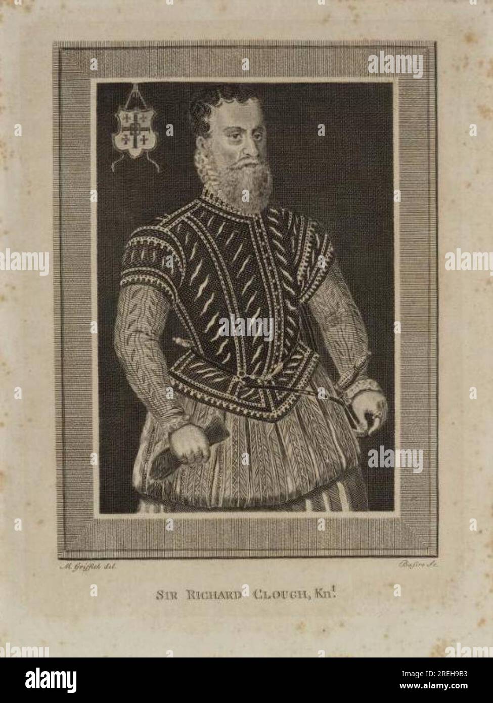 Sir Richard Clough, Knight circa 1790 by James Basire Stock Photo - Alamy