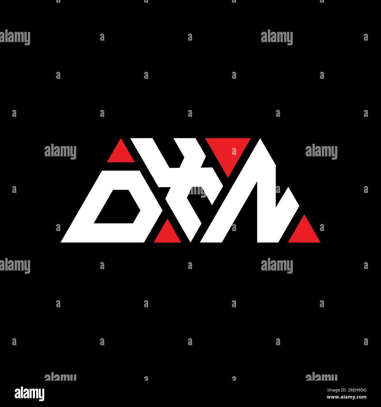 DXN triangle letter logo design with triangle shape. DXN triangle logo ...