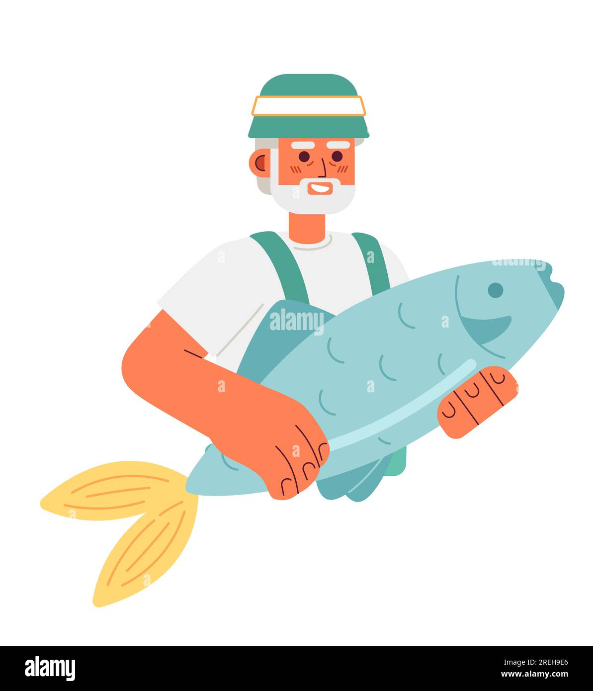 Fisherman overalls Stock Vector Images - Alamy