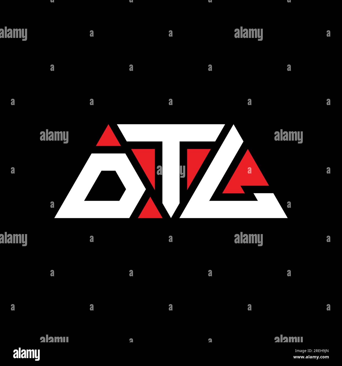 DTL triangle letter logo design with triangle shape. DTL triangle logo ...