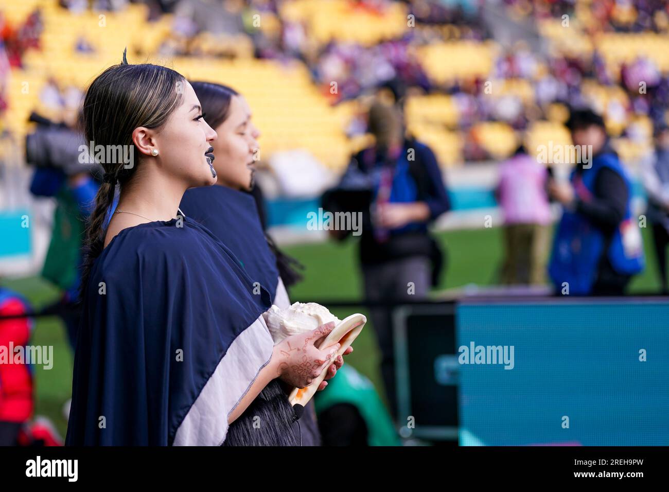 Wellington, New Zealand, July 27th 2023: Match ceremony prior to the ...