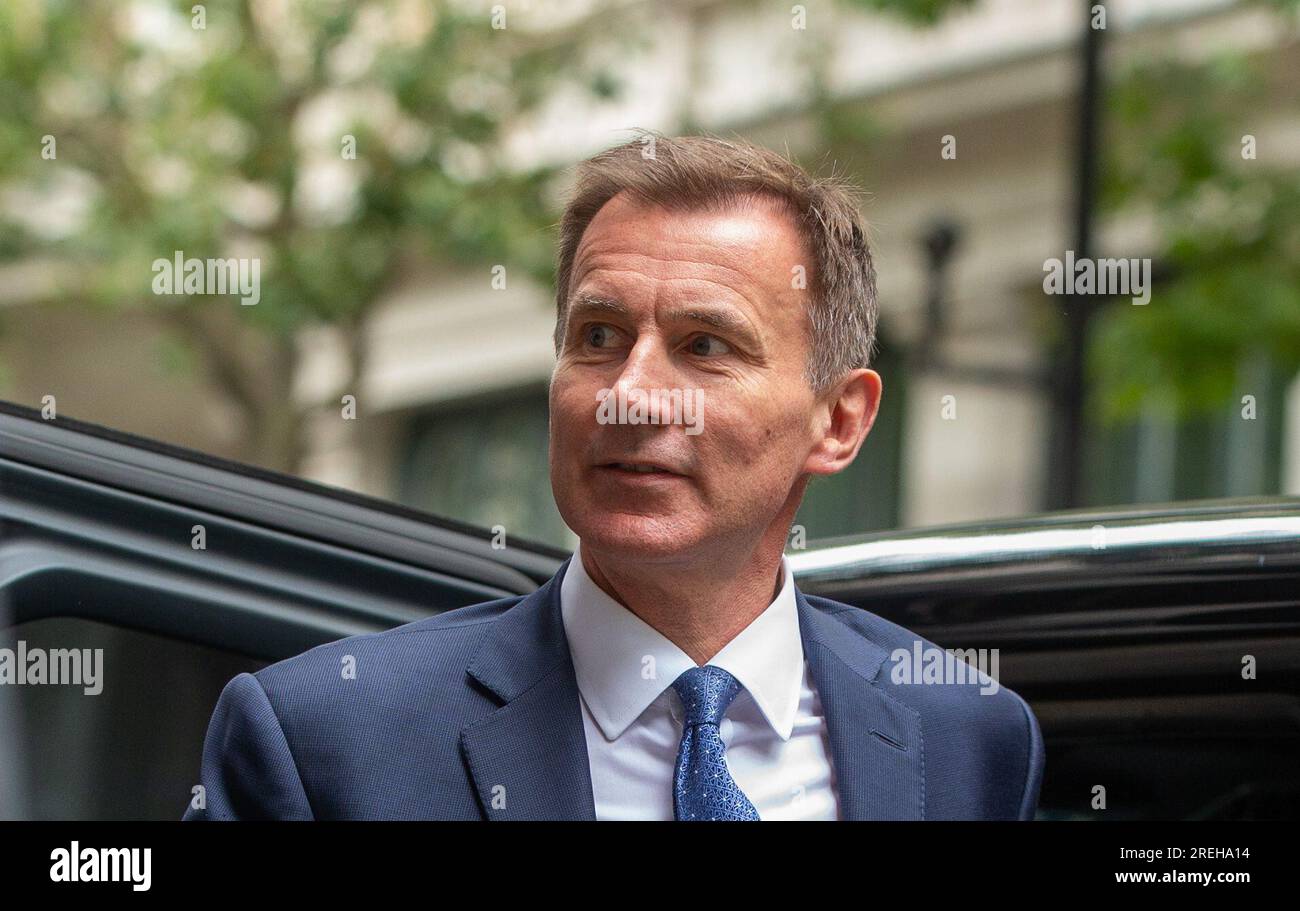 London, England, UK. 28th July, 2023. Chancelor of the Exchequer JEREMY ...