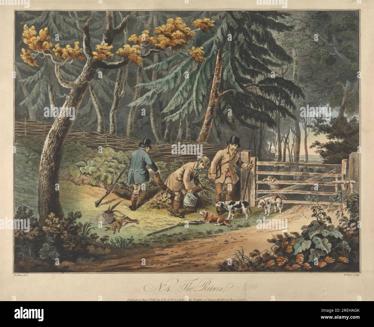 Plate 4. The Return 1813 by Richard Gilson Reeve Stock Photo - Alamy
