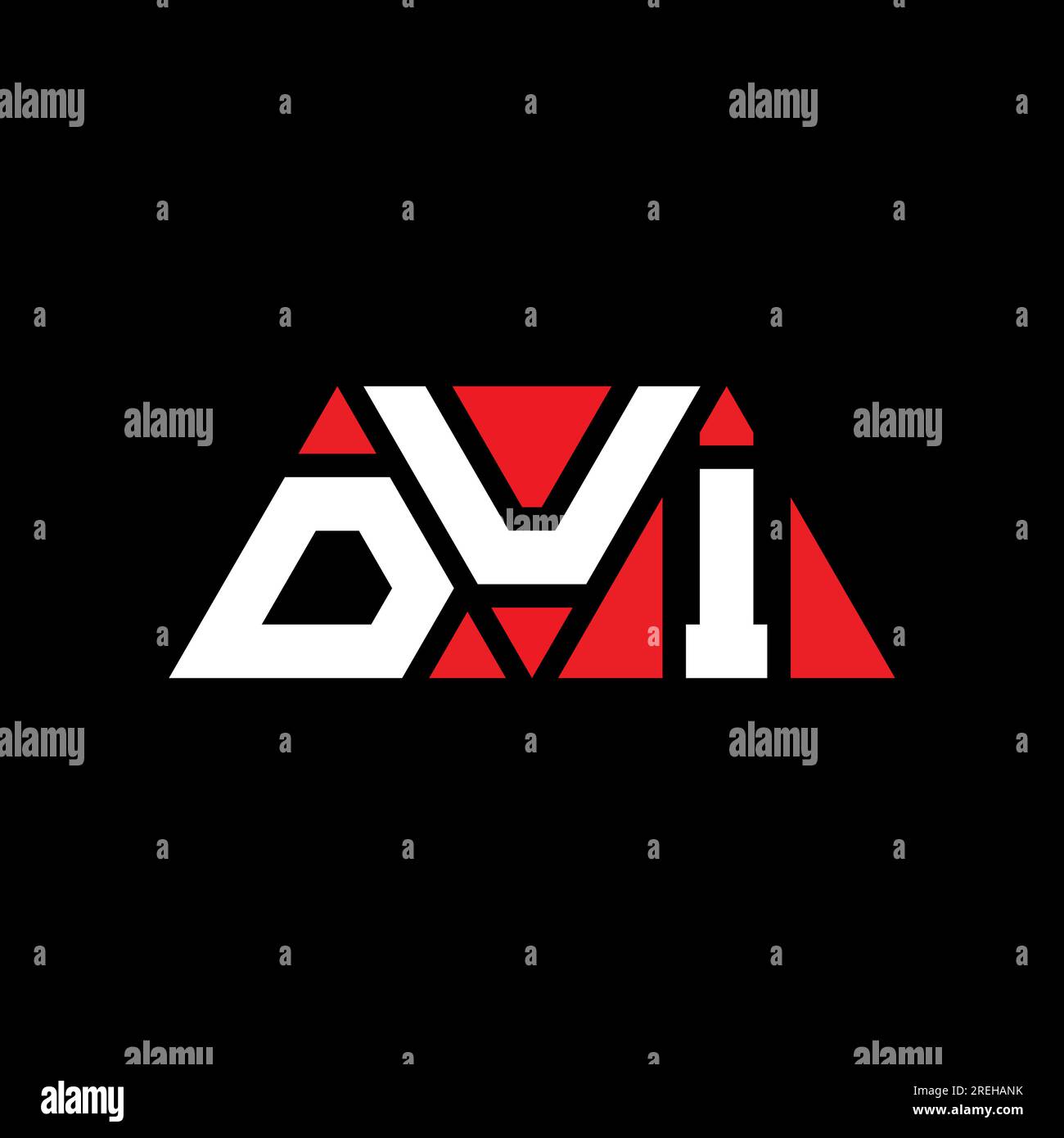 DUI triangle letter logo design with triangle shape. DUI triangle logo ...