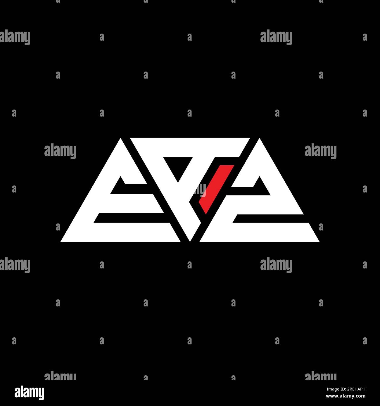 EAZ triangle letter logo design with triangle shape. EAZ triangle logo ...