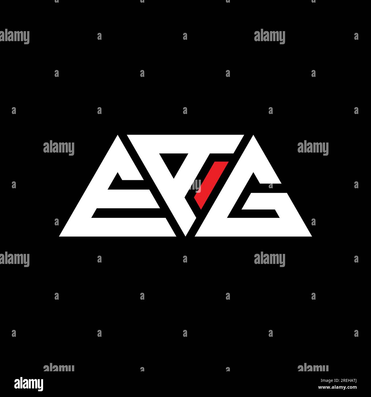 EAG triangle letter logo design with triangle shape. EAG triangle logo ...