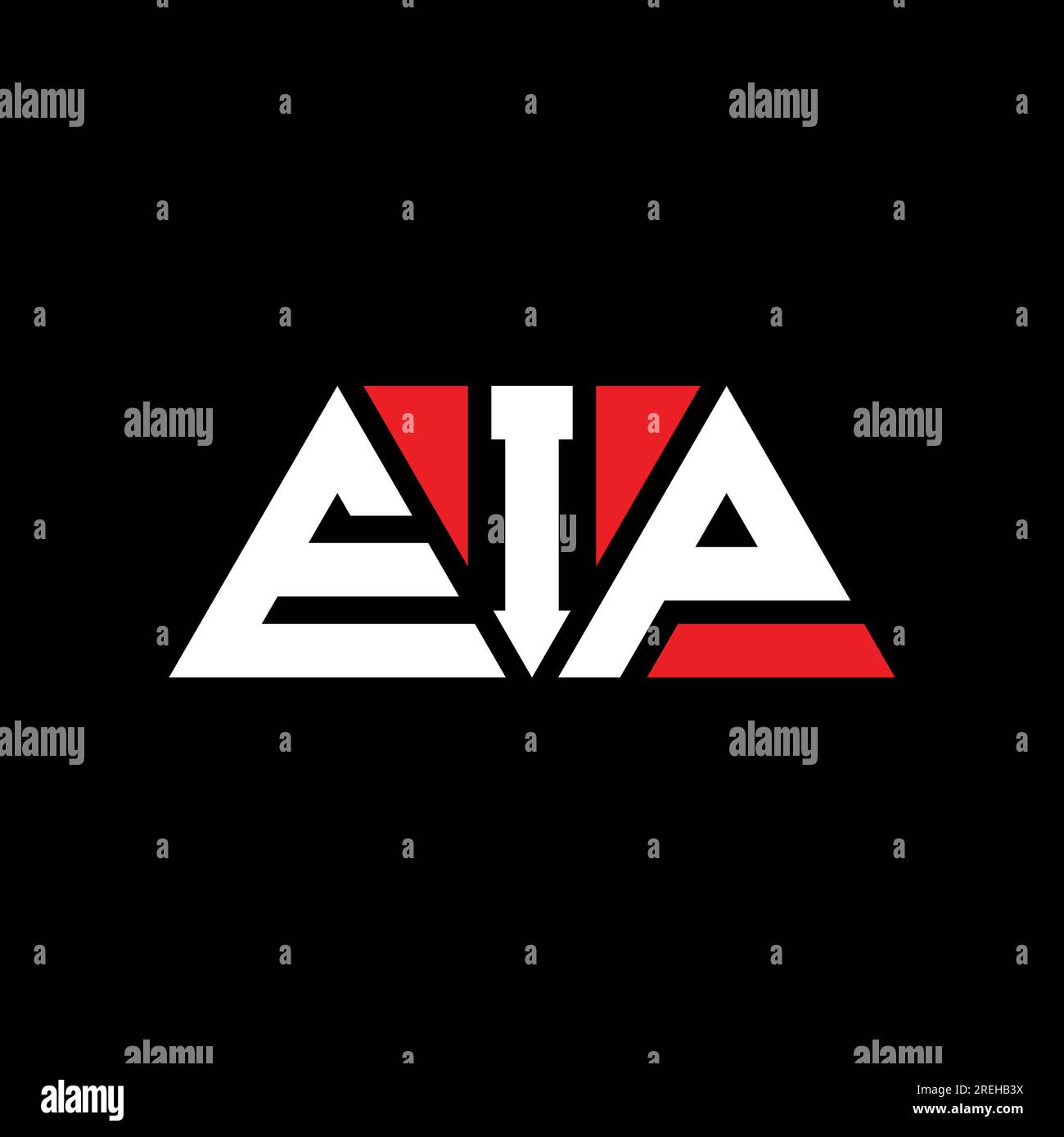 Eip Triangle Letter Logo Design With Triangle Shape Eip Triangle Logo