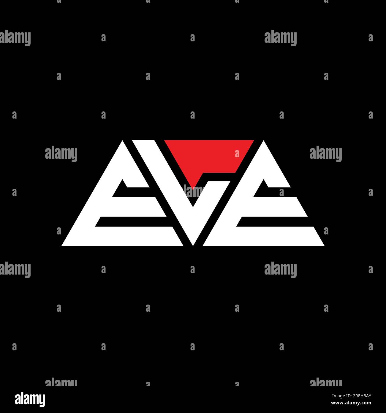 ELE triangle letter logo design with triangle shape. ELE triangle logo ...