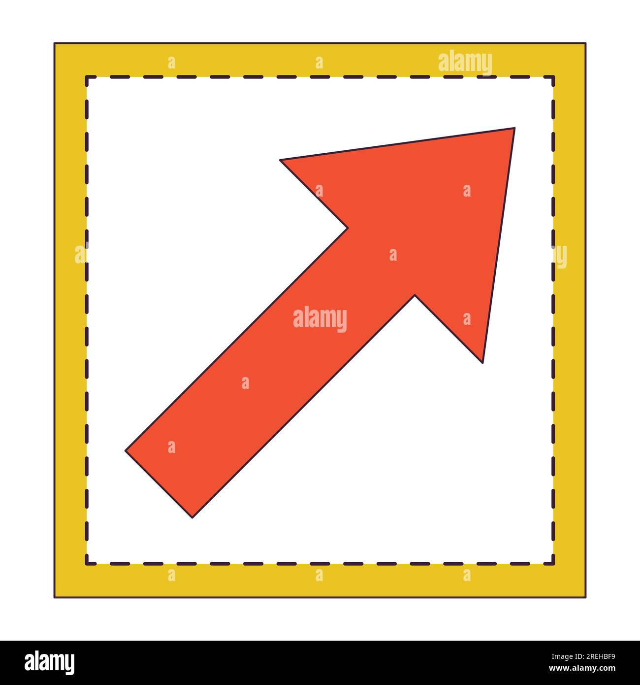 Pointer Flat Line Color Isolated Vector Object Stock Vector Image And Art
