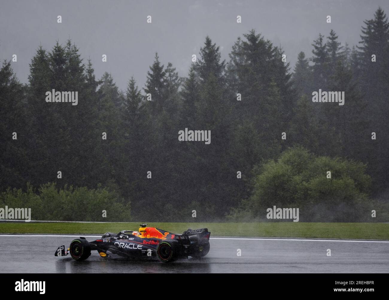 SPA - Max Verstappen (Red Bull Racing) during the 1st free practice session at Circuit de Spa ...