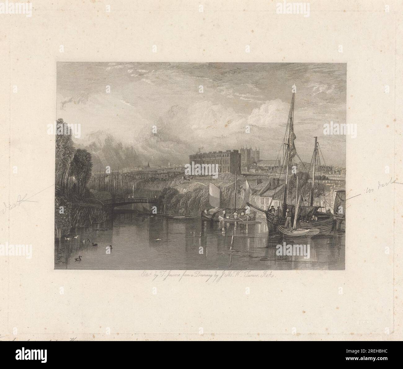 Exeter between 1827 and 1838 by Thomas Jeavons Stock Photo - Alamy