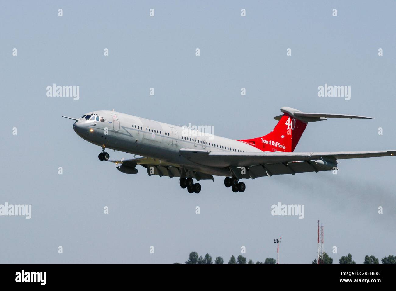Vickers VC10 jet plane of Royal Air Force, RAF, 101 Squadron with ...
