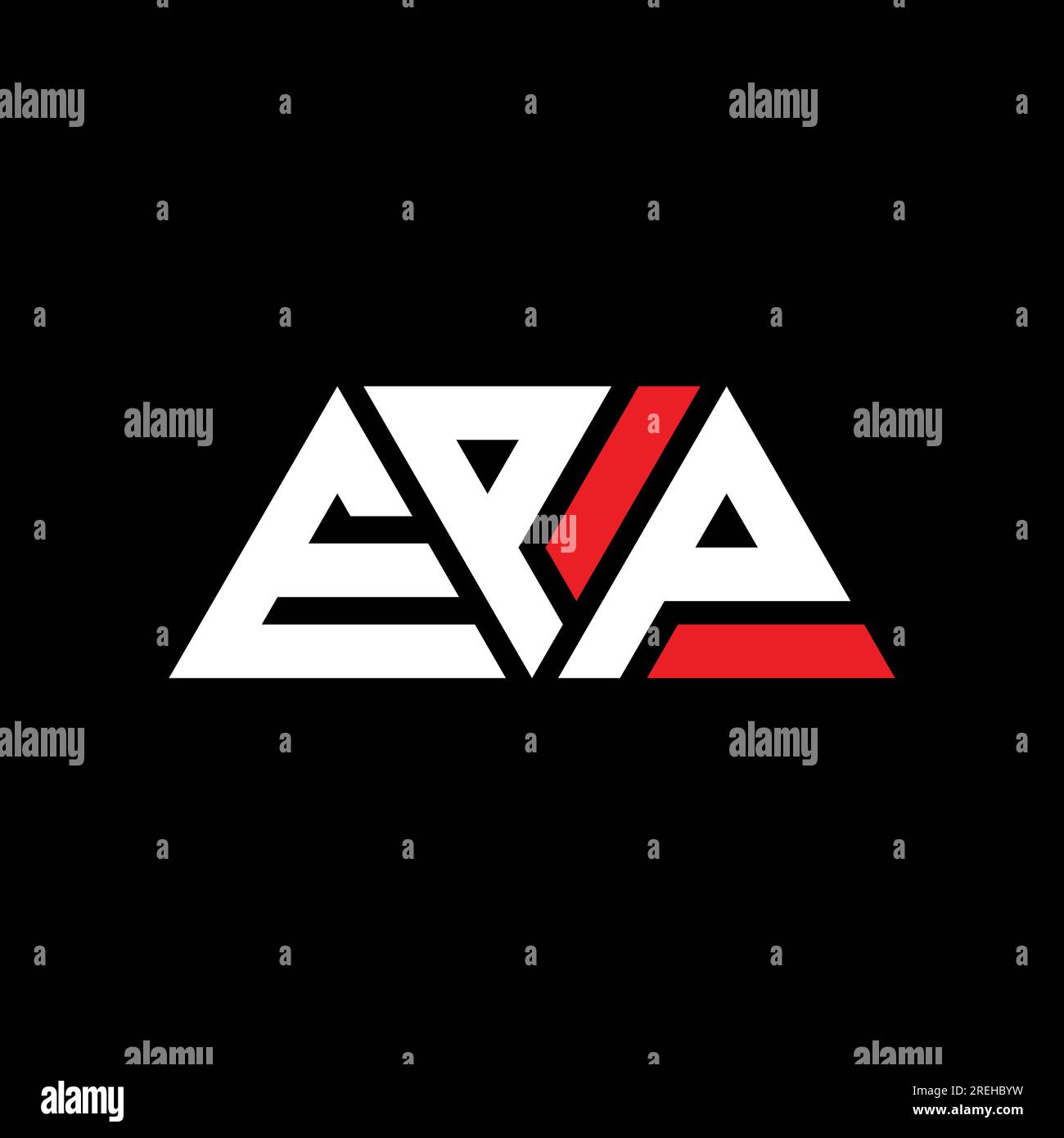 EPP triangle letter logo design with triangle shape. EPP triangle logo ...