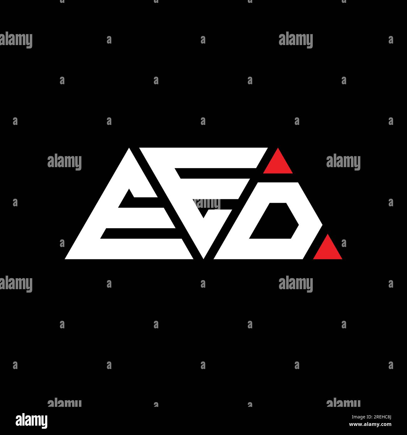 EED triangle letter logo design with triangle shape. EED triangle logo ...