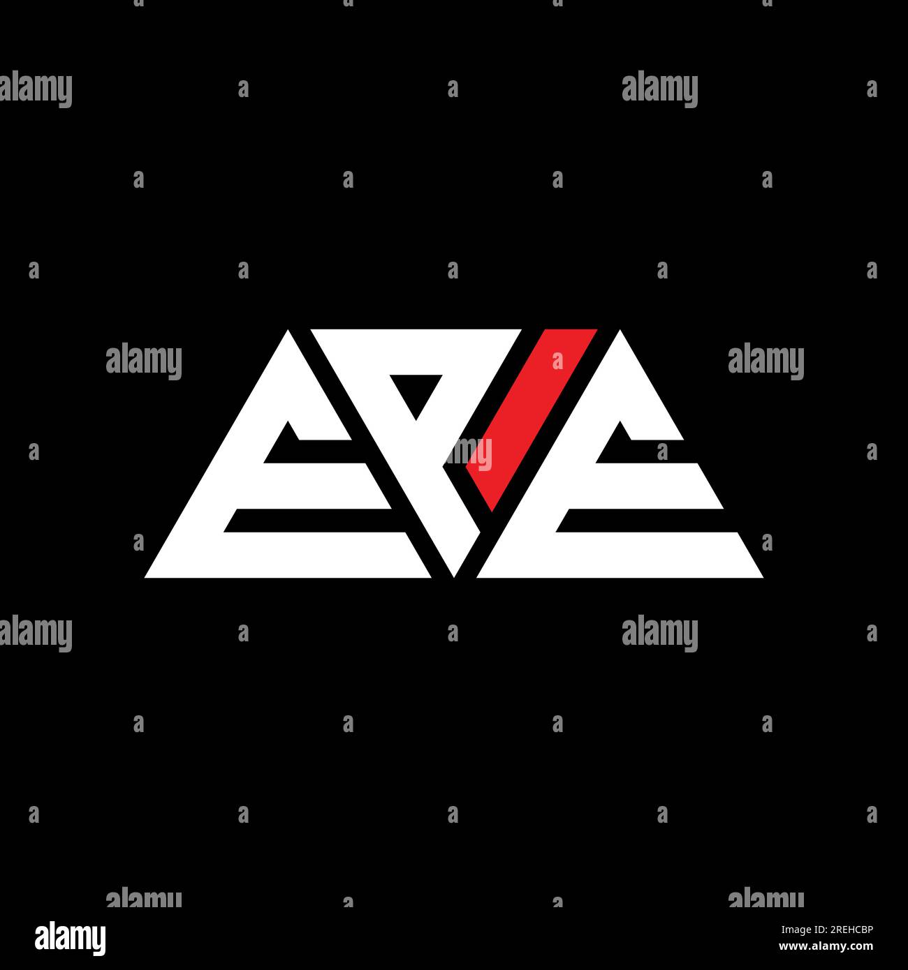 EPE triangle letter logo design with triangle shape. EPE triangle logo ...
