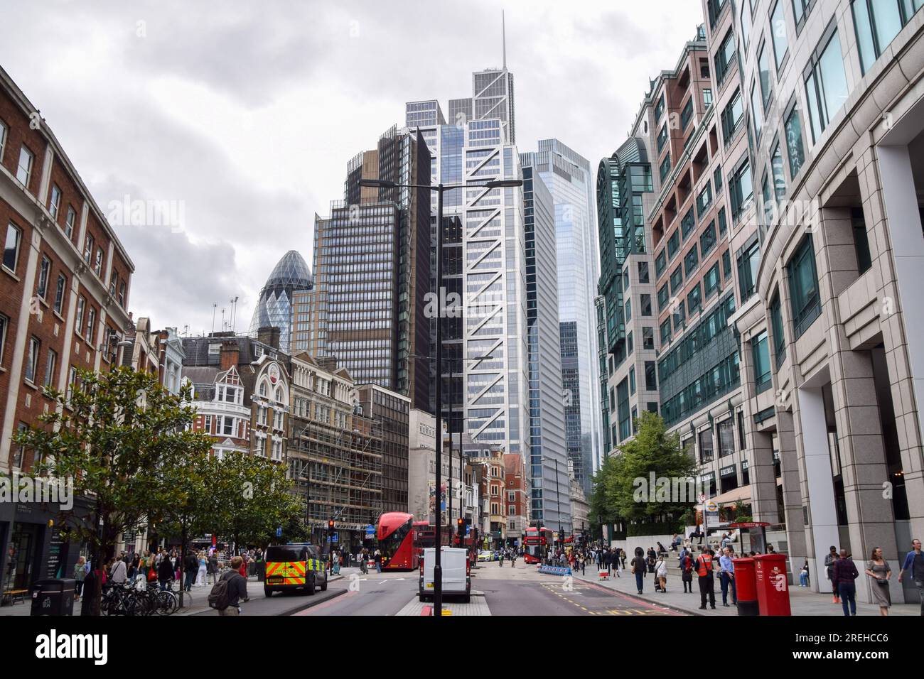 London, UK. 28th July 2023. Bishopsgate, City of London Stock Photo - Alamy