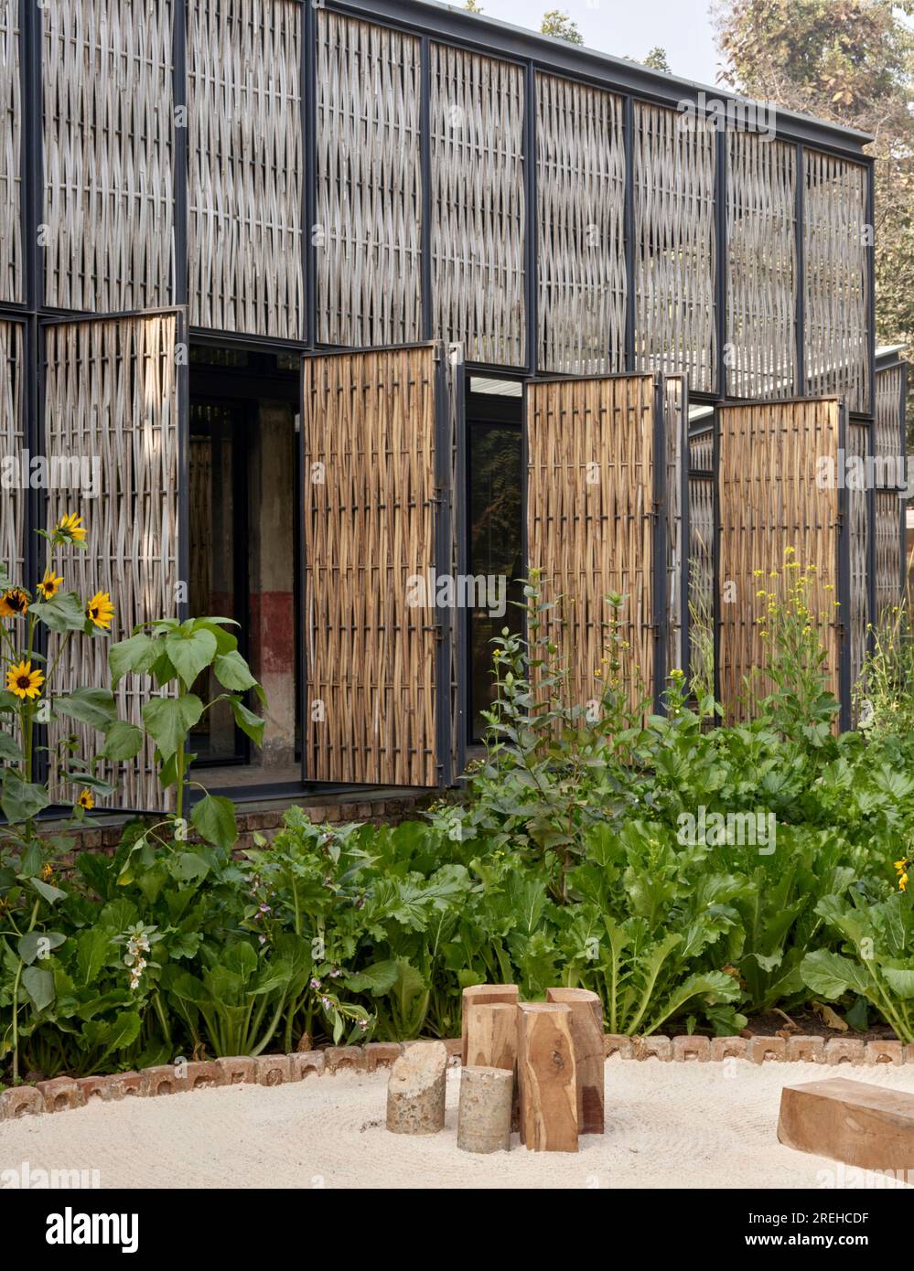 Main structure. Farm8, New Delhi, India. Architect: Studio array , 2023 ...