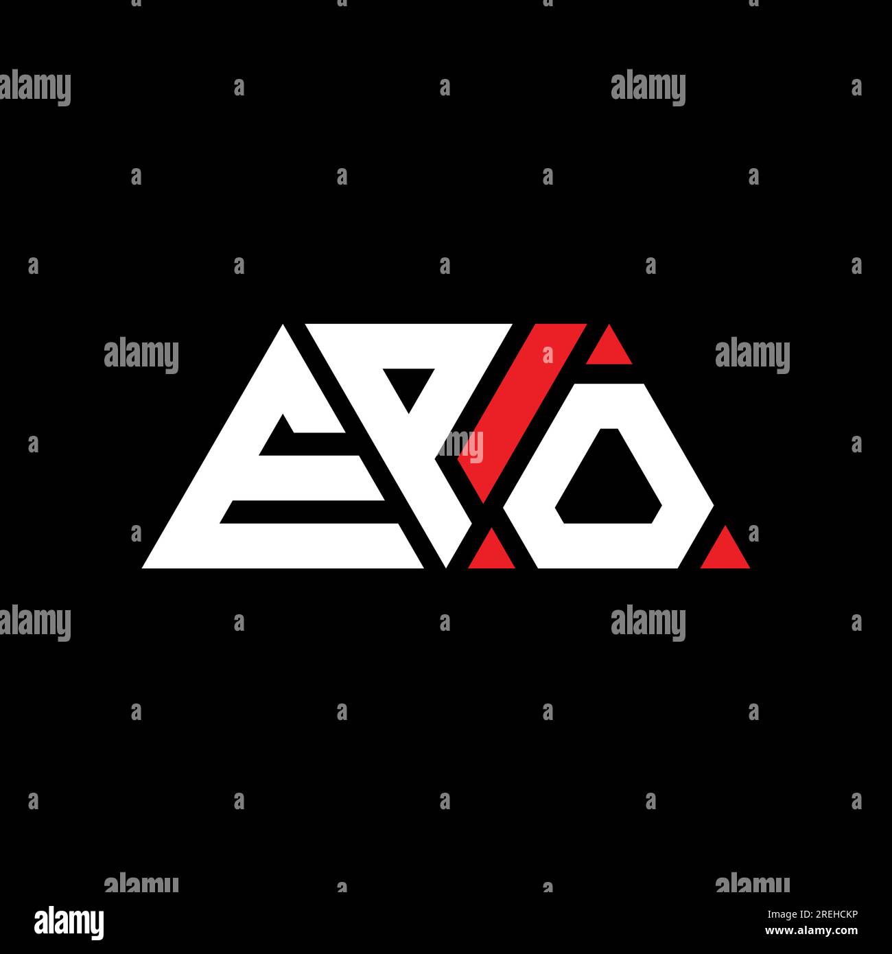EPO triangle letter logo design with triangle shape. EPO triangle logo ...