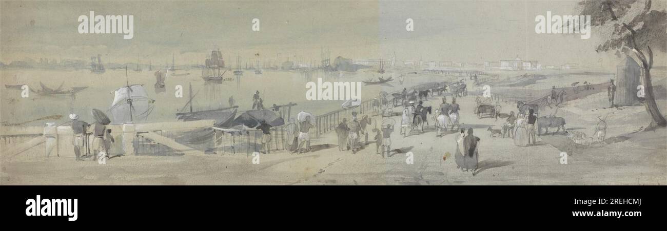 General View of Calcutta, from the Entrance to the Water Gate of Fort ...