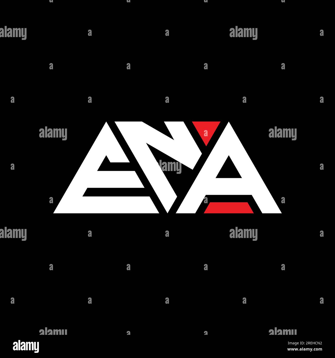 ENA triangle letter logo design with triangle shape. ENA triangle logo ...