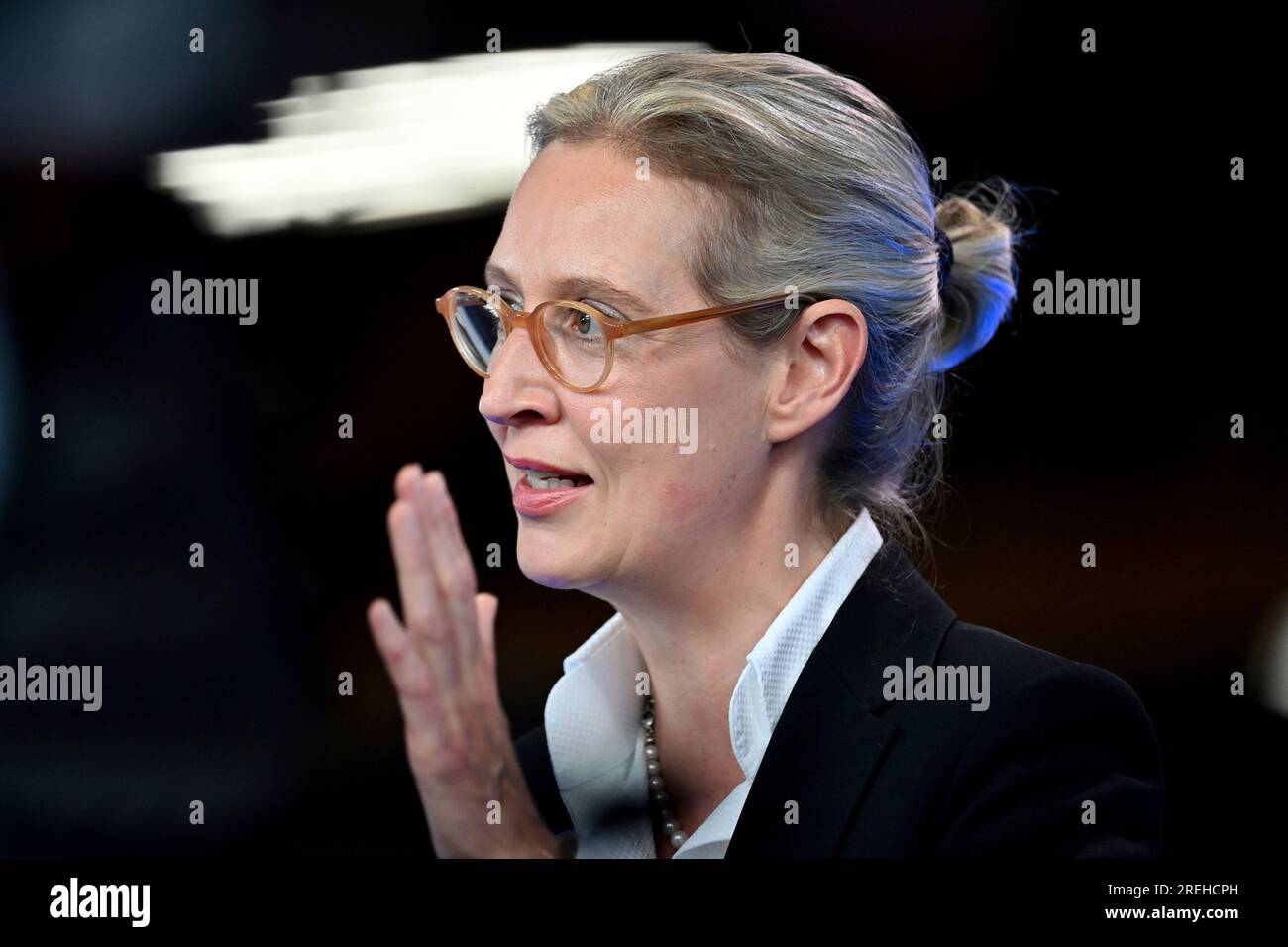 Magdeburg, Deutschland. 28th July, 2023. Alice WEIDEL, single image ...