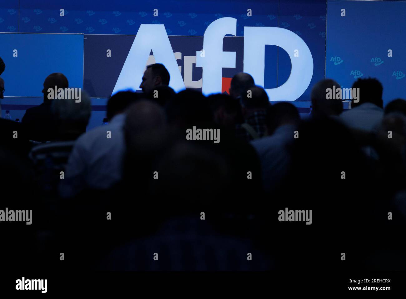 Magdeburg, Germany. 28th July, 2023. Delegates sit high in front of the ...