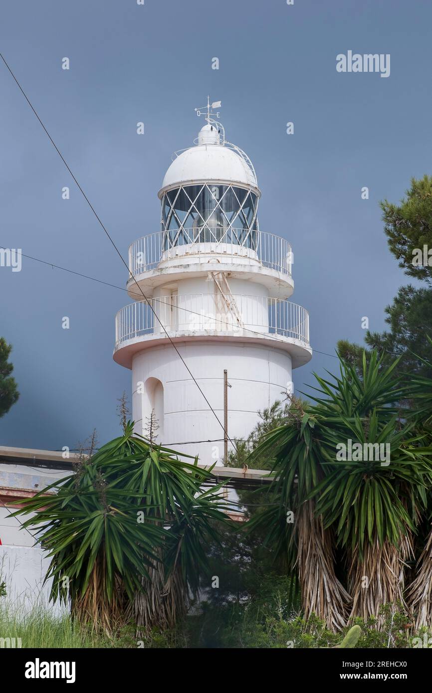 Lighthouse at Cap Martin Stock Photo - Alamy
