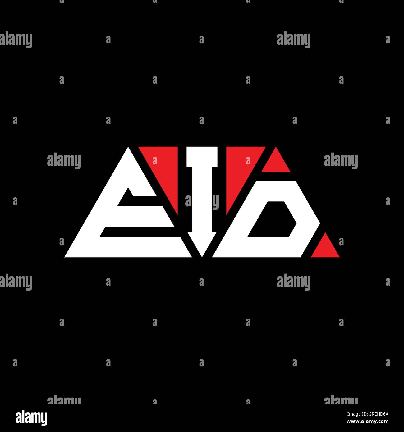 EID triangle letter logo design with triangle shape. EID triangle logo ...