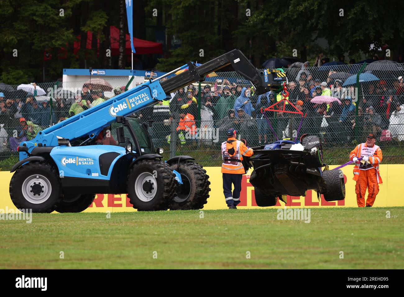 Stavelot, Belgium. 28th July, 2023. Logan Sargeant's car of Williams ...