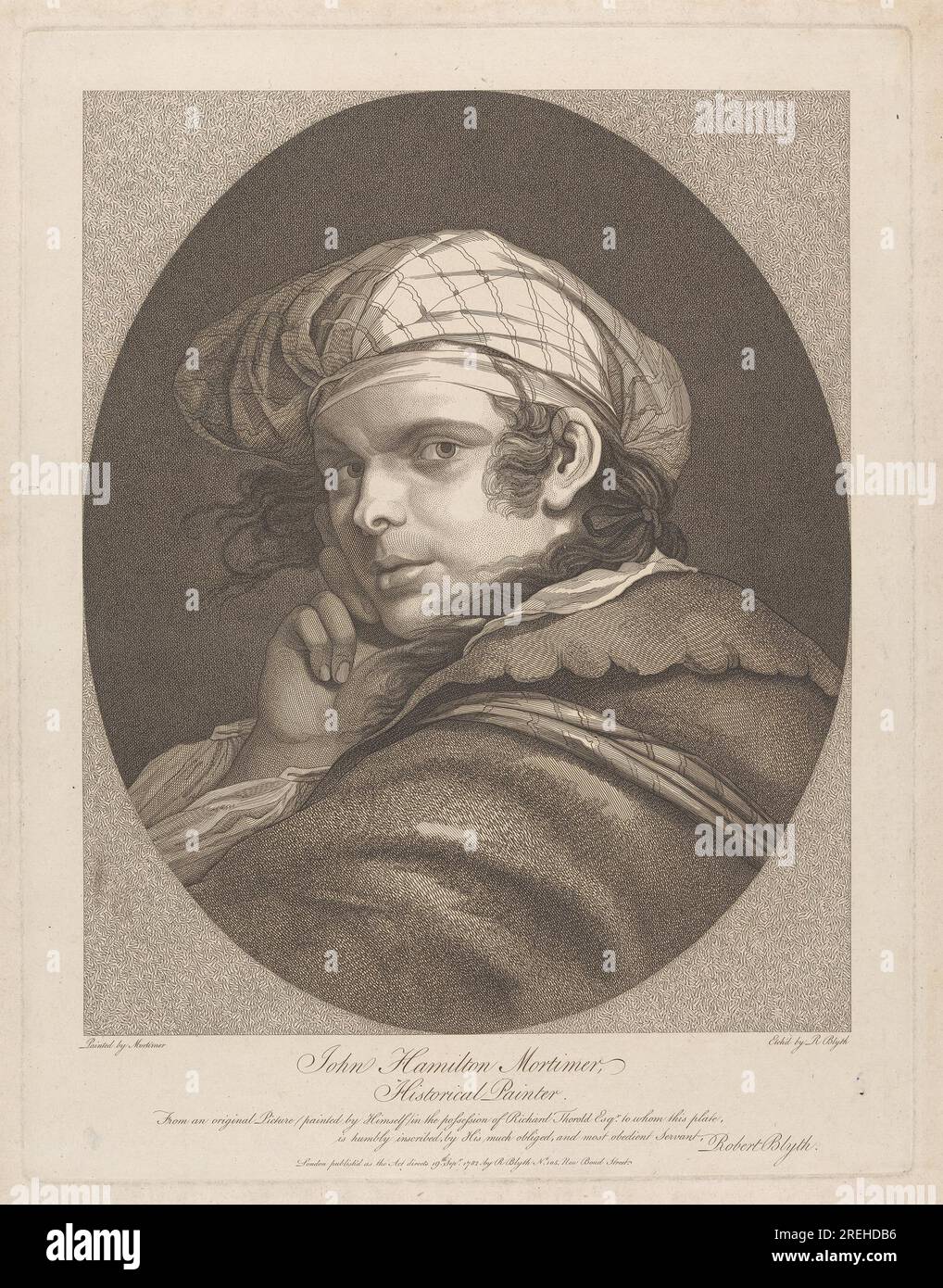 John Hamilton Mortimer, Historical Painter, Self-Portrait (Note to ...