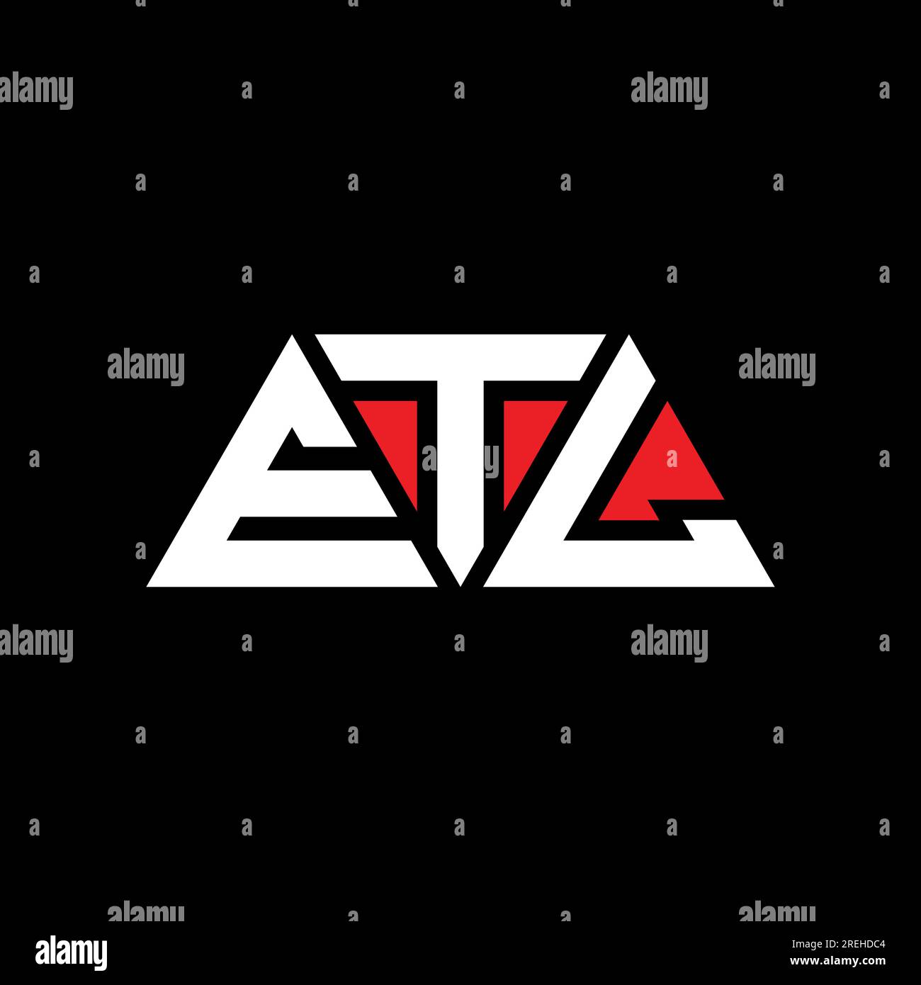ETL triangle letter logo design with triangle shape. ETL triangle logo ...