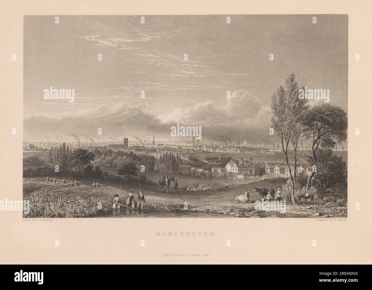 Manchester 1834 by Thomas Higham Stock Photo - Alamy