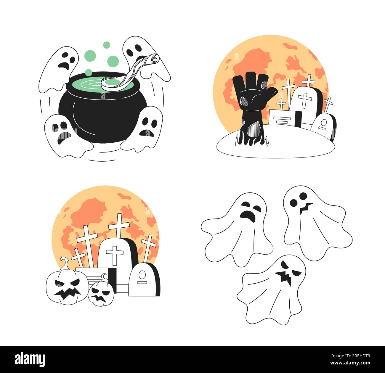 Cemetery aesthetic Stock Vector Images - Alamy