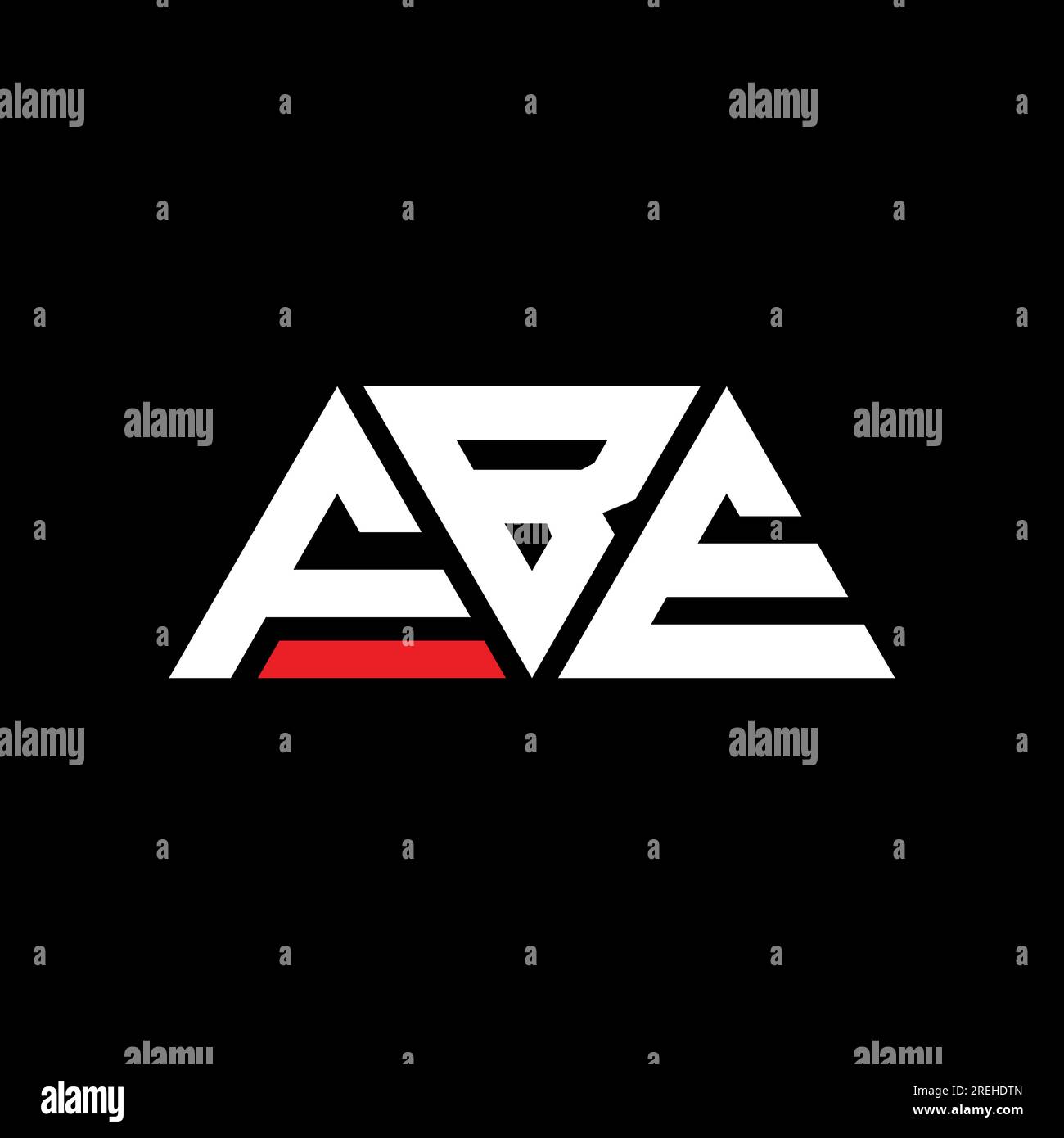 FBE triangle letter logo design with triangle shape. FBE triangle logo ...