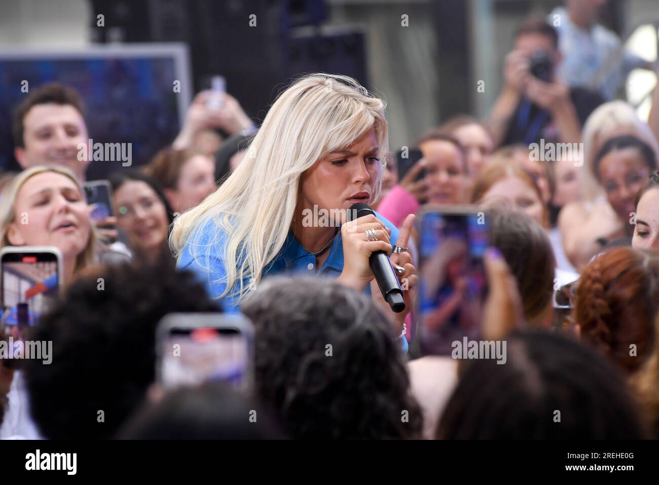 New York, USA. 28th July, 2023. Reneé Rapp performs on NBC's "Today ...