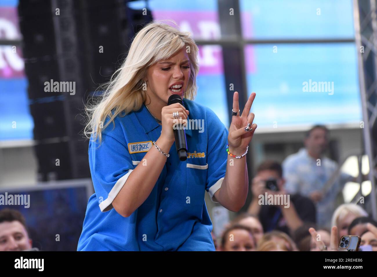 New York, USA. 28th July, 2023. Reneé Rapp performs on NBC's "Today ...