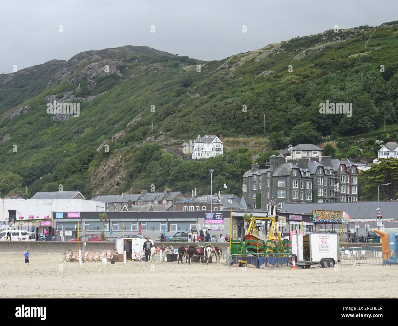 Barmouth Beach, Abermaw, Gywnedd, North Wales, United Kingdom, Britain ...