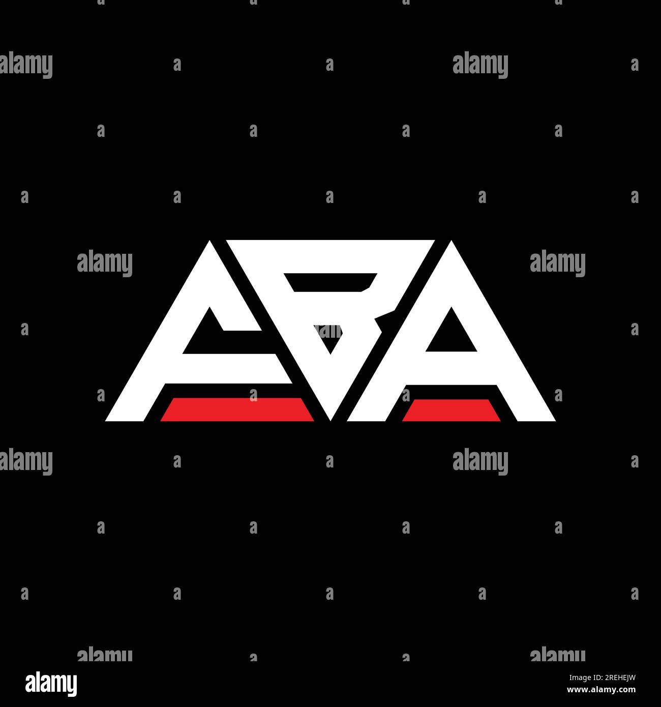 FBA triangle letter logo design with triangle shape. FBA triangle logo ...