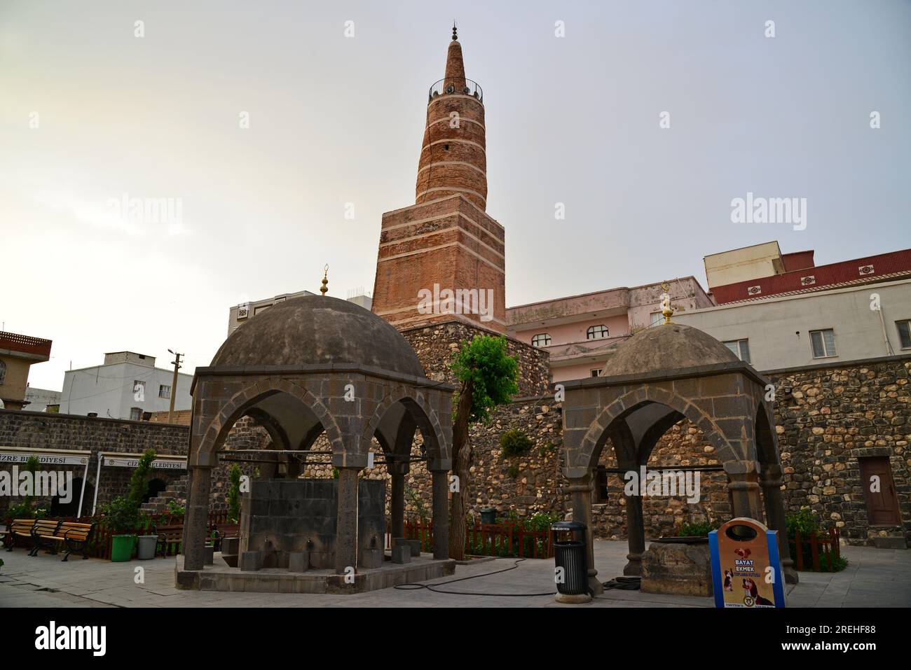 Located in Cizre, Turkey, the Great Mosque was built in the 12th ...