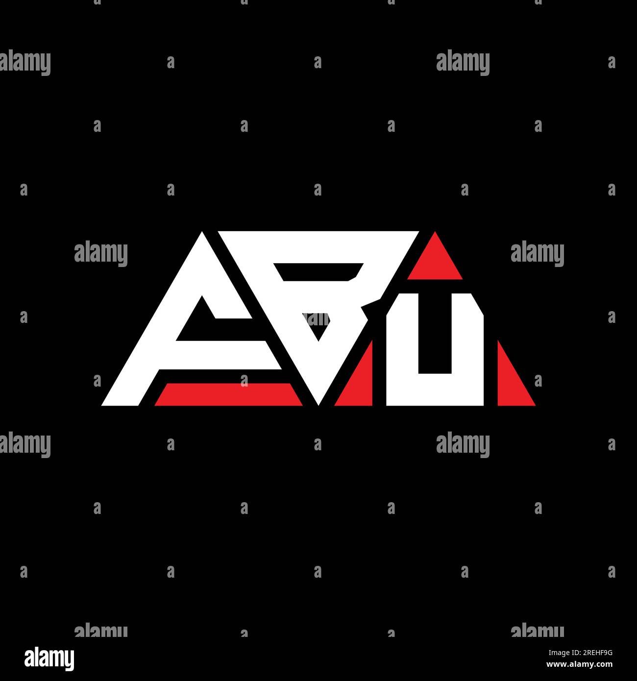 FBU triangle letter logo design with triangle shape. FBU triangle logo ...