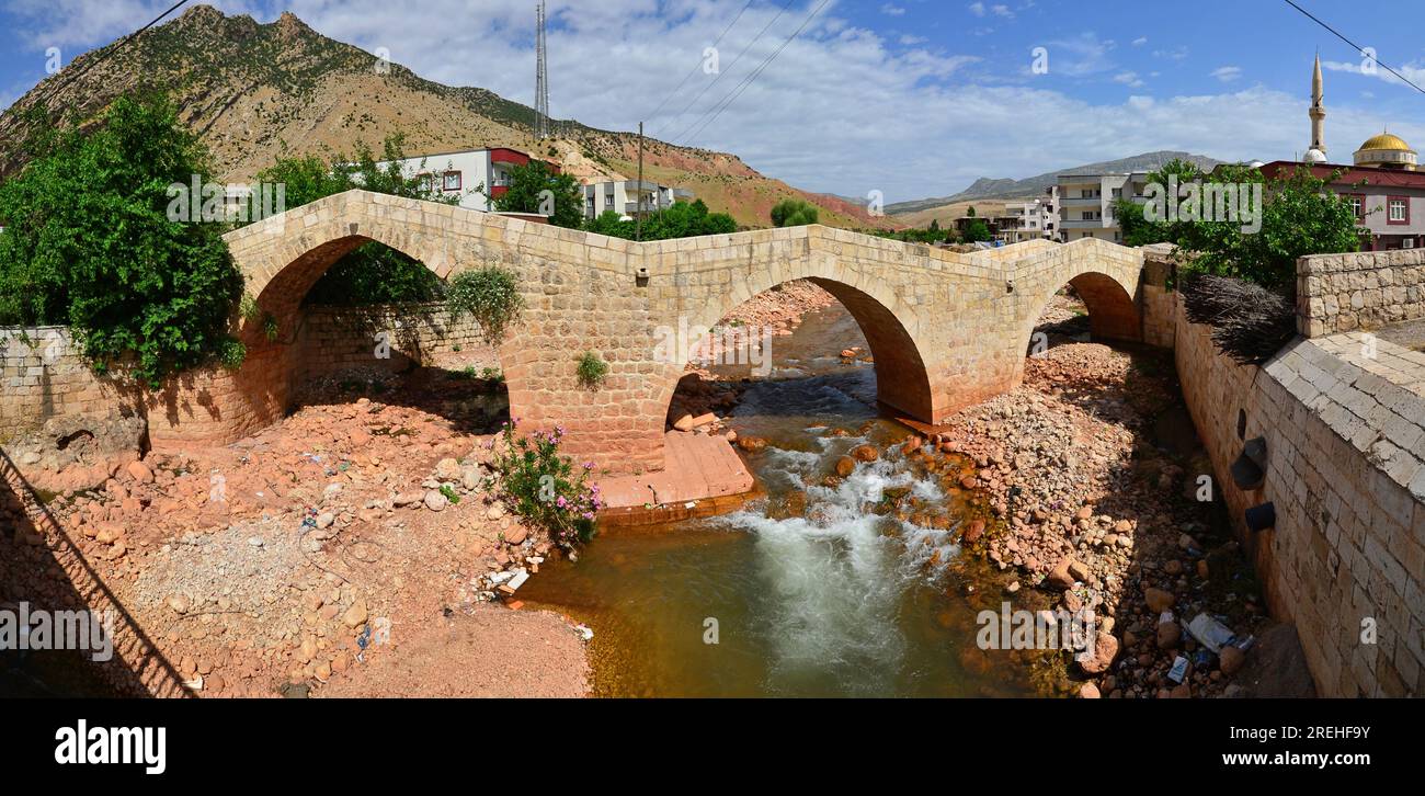 Located in Sirnak, Turkey, Kasrik Han Mahmut Bridge was built in the ...