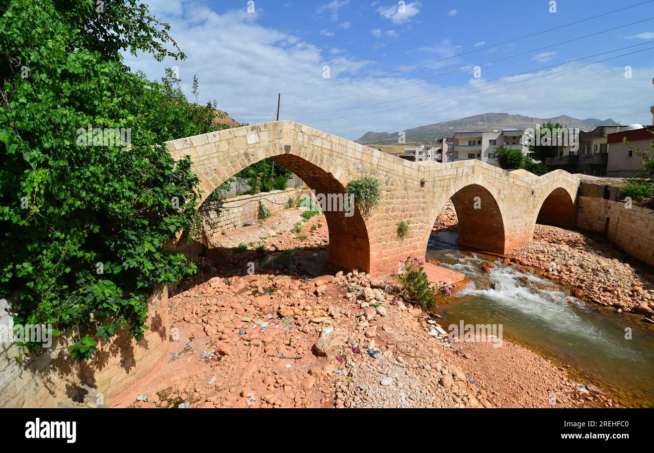 Located in Sirnak, Turkey, Kasrik Han Mahmut Bridge was built in the ...