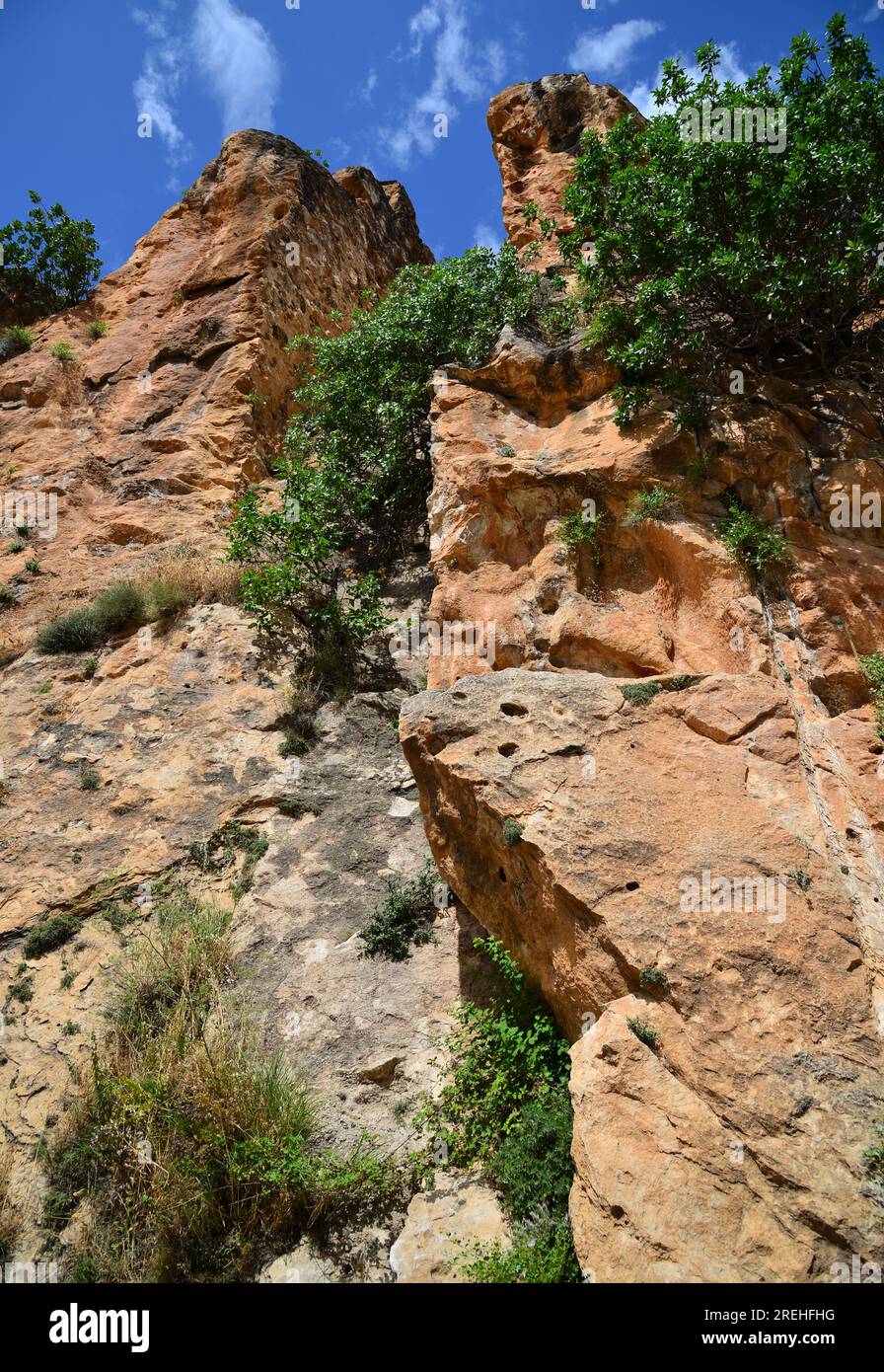 The Kasrik Warrior Relief, located in Sirnak, Turkey, was carved into ...