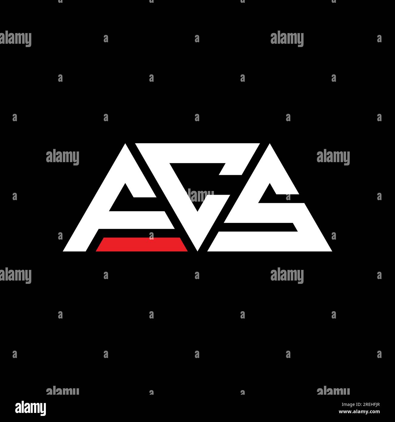 FCS triangle letter logo design with triangle shape. FCS triangle logo ...