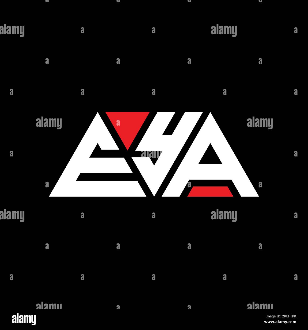 EYA triangle letter logo design with triangle shape. EYA triangle logo ...